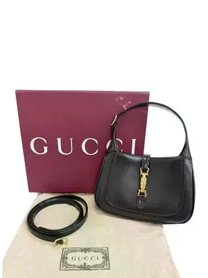 Gucci Jackie 1961 Mini Calfskin Crossbody Bag - Black