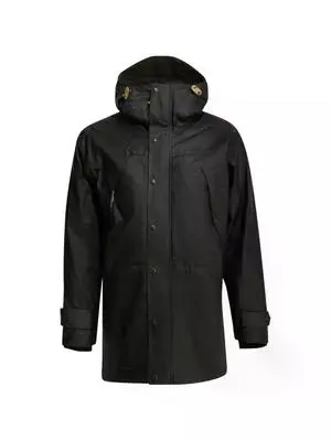 CECCARELLI Hooded Cotton Coat - Black