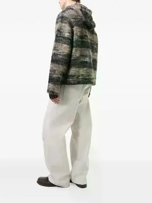 Our Legacy Check-pattern Hoodie - Grey