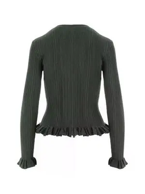 PATOU Ruffled Ribbed Sweater