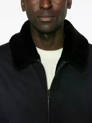 MANZONI 24 Shearling-collar Zip-up Jacket