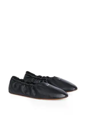 Kenzo Ballet Elasticated Logo-print Ballet Flats