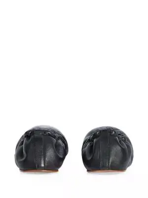 Kenzo Ballet Elasticated Logo-print Ballet Flats