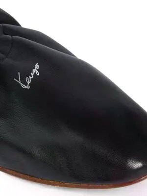 Kenzo Ballet Elasticated Logo-print Ballet Flats