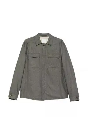 Eleventy Flap-pocket Shirt Jacket - Green
