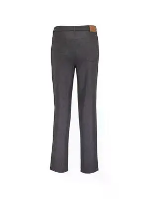 Brunello Cucinelli Logo-patch Straight-leg Trousers