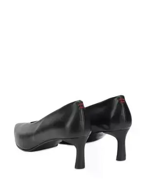 HALMANERA Leather Pointed-toe Pumps