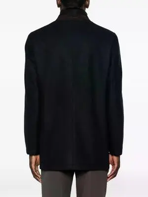 MANDELLI Fur-trimmed High-neck Coat
