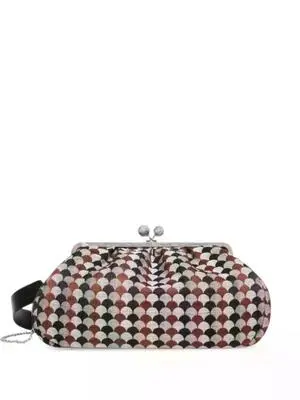 Max Mara Large Pasticcino Bag In Linen, Silk And Cotton Jacquard - Neutrals