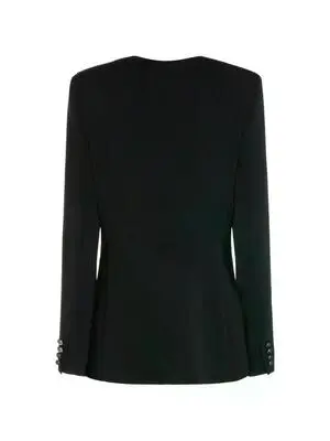 Max Mara Single-breasted Compact Cady Jacket Midnightblue