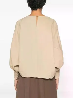 Co Draped Long-sleeve Top