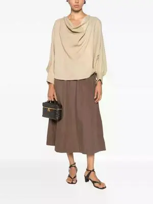 Co Draped Long-sleeve Top