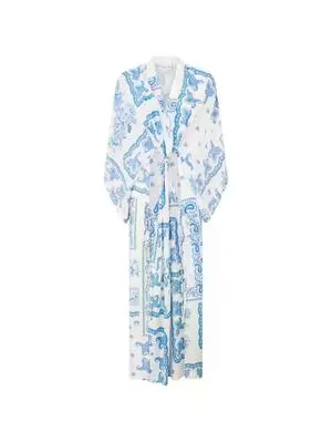 Attico Light-blue And Maxi Dress