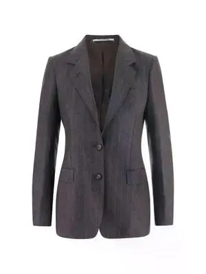 Tagliatore Wool Pinstripe Peak Lapel Blazer