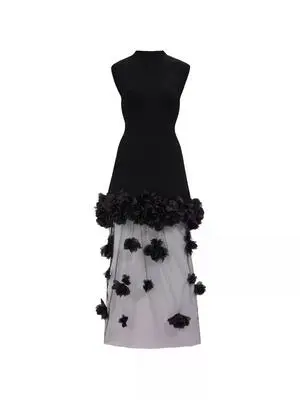 Aje Fleura Floral-appliqué Midi Dress