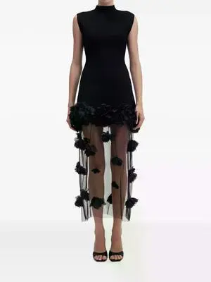 Aje Fleura Floral-appliqué Midi Dress