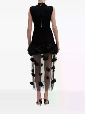 Aje Fleura Floral-appliqué Midi Dress