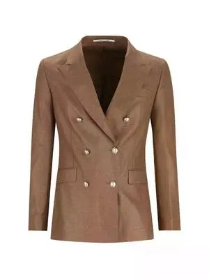 Tagliatore Double-breasted Peak Lapel Blazer