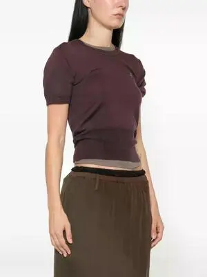 N°21 Lace-trim Rock Skirt