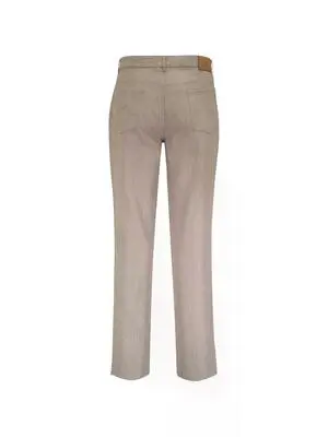 Brunello Cucinelli Straight-leg Five-pocket Wool Trousers - Brown