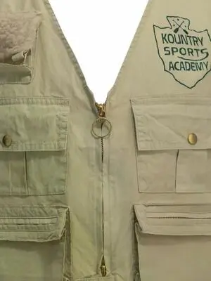Kapital Fishing Multi-pocket Logo-print Vest - Neutrals