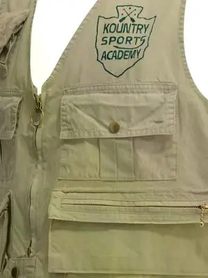 Kapital Fishing Multi-pocket Logo-print Vest