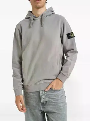 Stone Island 6100048 Brushed Organic Cotton Fleece Sweatshirt - Grey