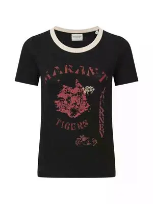 Isabel Marant Étoile Graphic-print Kiliann T-shirt - Black
