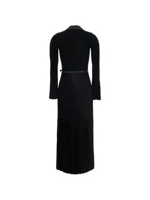 Simkhai Belted Ribbed-knit Midi Dress