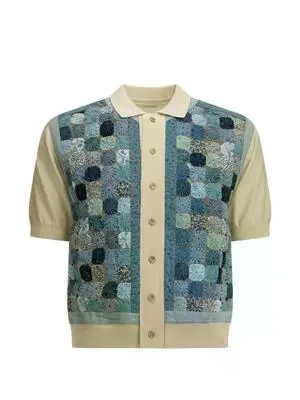 Kapital X Yo-yo Patchwork Shirt - Blue