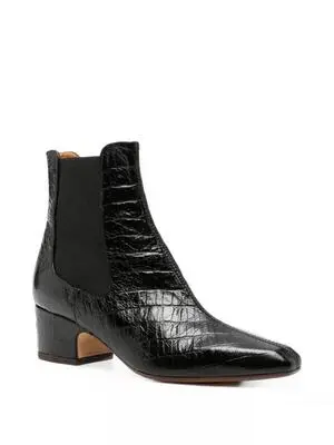 Chie Mihara Coronel Croc-effect Ankle Boots