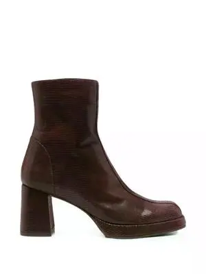 Chie Mihara Kanna49 Lizard-effect Ankle Boots - Brown