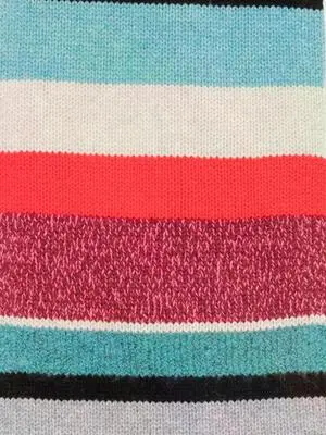 Paul Smith Striped Knitted Scarf - Blue