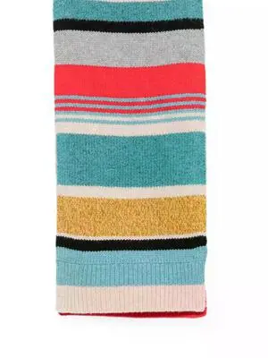 Paul Smith Striped Knitted Scarf