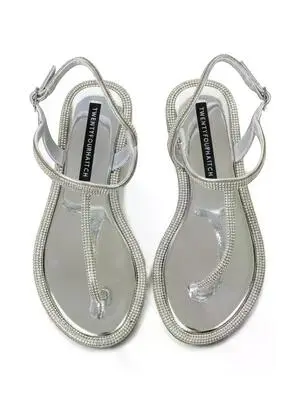 TWENTY FOURHAITCH Torimbia Crystal-embellished Sandals