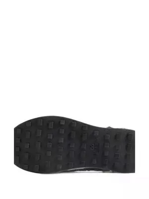 Valentino Garavani Stud Up Leather And Nylon Sneakers