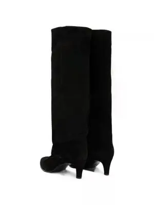 STRATEGIA SHOES Pointed-toe Suede Boots - Black