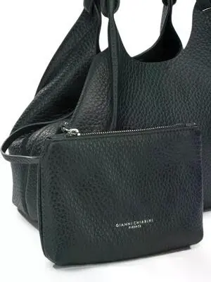 GIANNI CHIARINI Medium Dua Grained Leather Tote Bag