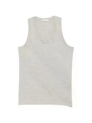 THE ROW Sleeveless Jersey Tank Top - Grey