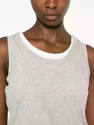 THE ROW Sleeveless Jersey Tank Top - Grey