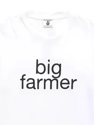 SERVICE WORKS Big Farmer Slogan-print T-shirt - White