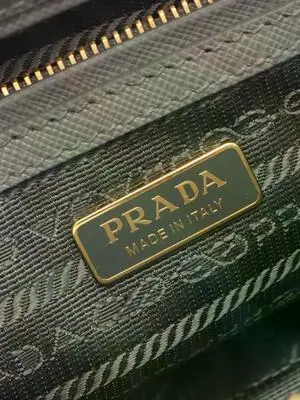 Prada 2000-2013 Mini Saffiano Lux Galleria Double Zip Satchel