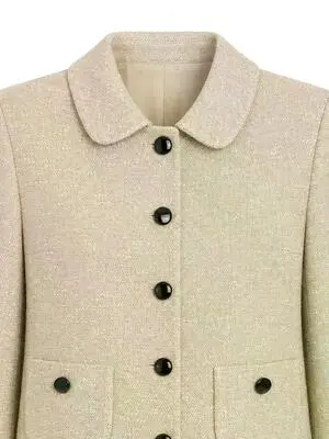 Tagliatore Textured Button-up Jacket - Neutrals