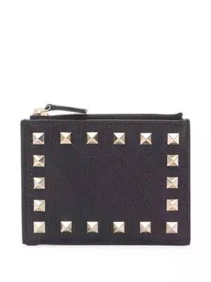 Valentino Garavani 2020s Rockstud Card Case - Black