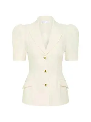 Rebecca Vallance Odilia Puff-sleeve Top - Neutrals