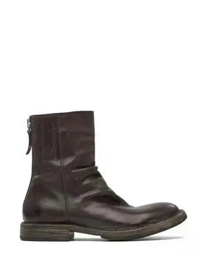 Moma Minsk Rear Zip-fastening Ankle Boots - Brown