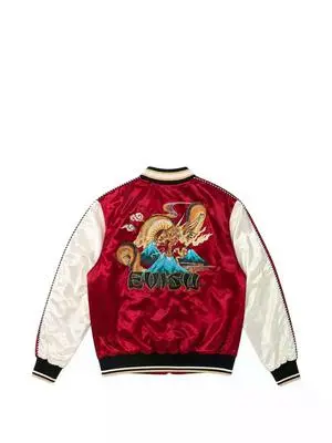 EVISU Embroidered Satin Bomber Jacket