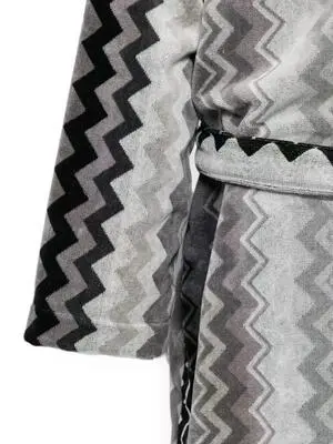 Missoni Chevron-print Hooded Bathrobe