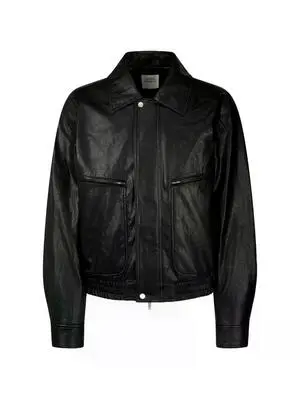 STUDIO TOMBOY Faux-leather Pocket Jacket - Black