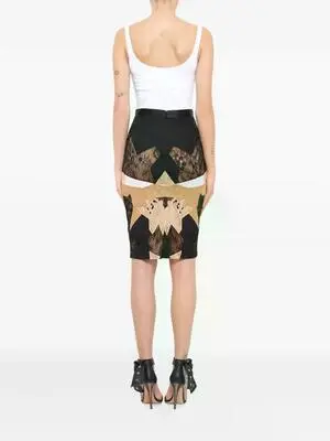 Givenchy Lace-panelled Midi Skirt